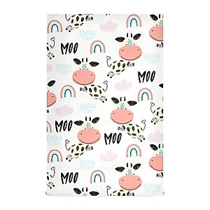 Kigai Cow Kitchen Towels, 18 x 28 Inch Super Soft and Absorbent Dish Cloths for Washing Dishes, 4 Pack Reusable Multi-Purpose Microfiber Hand Towels for Kitchen