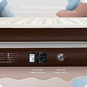 Ciays Camping Air Mattress Leak Proof Airbed with USB Rechargeable Pump Twin Air Mattress with Carrying Bag for Home Camping SUV Truck RV Tent