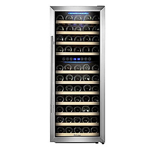 Kalamera 73 Bottle Compressor Wine Cooler Dual Zone with Touch Control