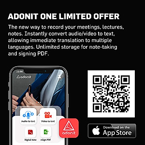 Adonit Pro 4 (Black) Luxury Capacitive Stylus Pen, High Sensitivity Fine Point and Precision,Stylus for iPad, Air, Mini, Android, iPhone, Surface, Other Touch Screens, Compatible for All Touchscreens