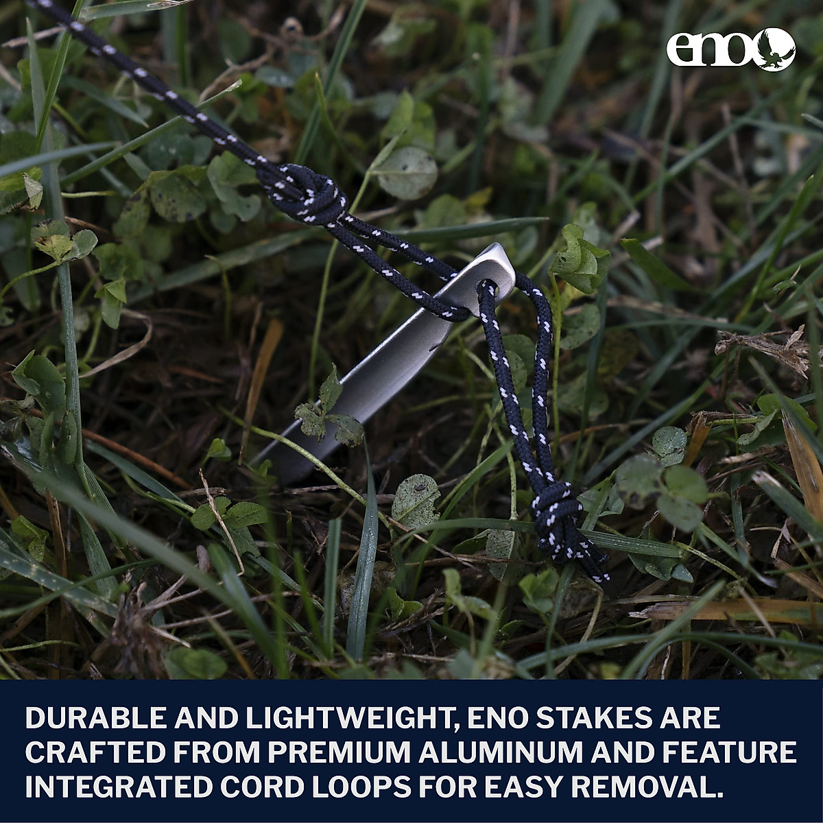ENO, Tarp Stake - Outdoor Accessory for Camping, Hiking, Beach, Festivals, or Backyard