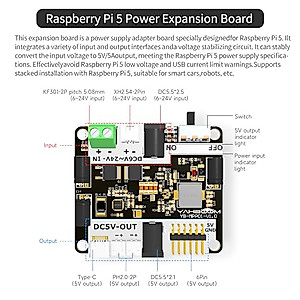 Yahboom Robot Arm Kit 6DOF for Raspberry Pi 5 AI Programmable Electronic DIY Robot Hand Building with Camera for Adults ROS Open Source (RPI-DOFBOT-Pi 5-8GB)