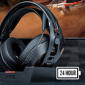 RIG 800 PRO HD Wireless Gaming Headset & Multi-Function Base Station - Compatible with PC, Mac, PS5, PS4 - with Dolby Atmos 3D Audio for Windows 10/11 PCs (NOT Compatible with Xbox)