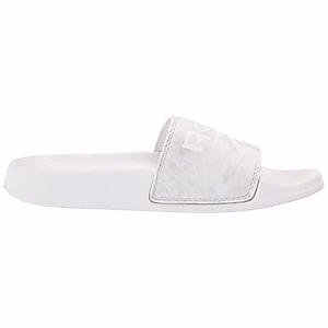 Reebok Women's Fulgere Slides Sandal, White/Skull Grey, 7