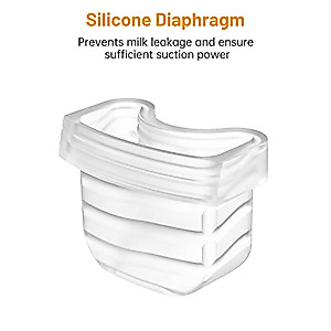 Mumgaroo Hands Free Breast Pump Accessories, Silicone Diaphragm * 1 and Duckbill Valve * 2 for Mumgaroo Wearable Breast Pump, Also Compatible with Momcozy M1, MomMed S18/S21, MISSAA S18/S21