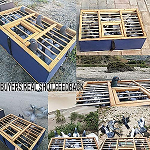 Pigeon cage Foldable Wooden Transportation Cage for Racing Pigeon Poultry cage Portable Takeout Transport Pigeon Flying Cage Homing Chicken Poultry Transportation Coop. Size 24×12.5×9in