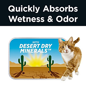 ARM & HAMMER Clump & Seal AbsorbX Platinum Lightweight Quick Absorbing Scented Multi-Cat Clumping Cat Litter with 10 Days of Odor Control, 18 lbs.