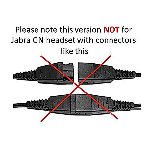 Call Center Headset QD Cable Y Splitter Adapter Trainer Cable for Training Center Compatible with Plantronics QD headsets Splitter Cable Connector