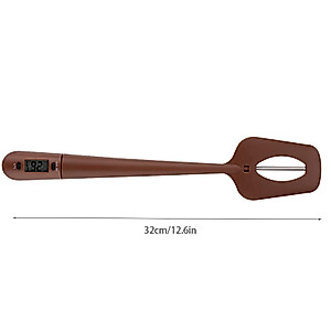 Portable Household Kitchen, Digital Baking Spoon Thermometer for Chocolate Syrup Sauce Spatula Chocolate Cooking Food Thermometer
