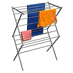 YBM HOME 2 Tier Deluxe Foldable Clothes Steel Drying Rack #1622-11