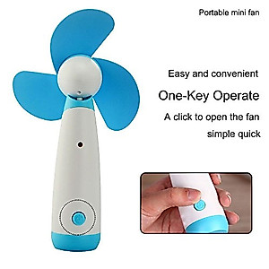 Portable fan handheld,personal fans small handheld,fans handheld set,Battery Operated Cooling Mini Fan,RingRingshop Electric Fans for Home Office Travel Camping Outdoor Activity (Blue)