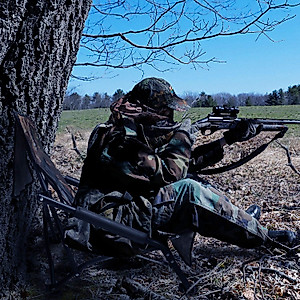 HITORHIKE Low Sling Beach Camping Concert Folding Chair with Armrests and Breathable Nylon Mesh Back Compact and Sturdy Chair(Camo,Normal)