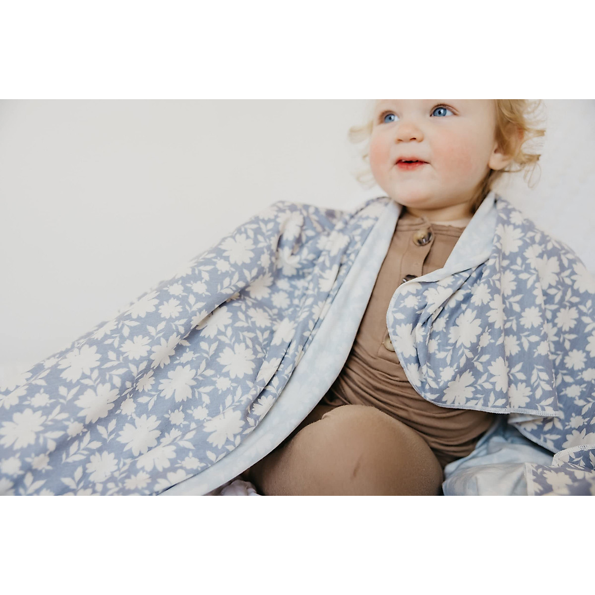 Copper Pearl Large Premium Knit Baby Swaddle Receiving Blanket Lacie