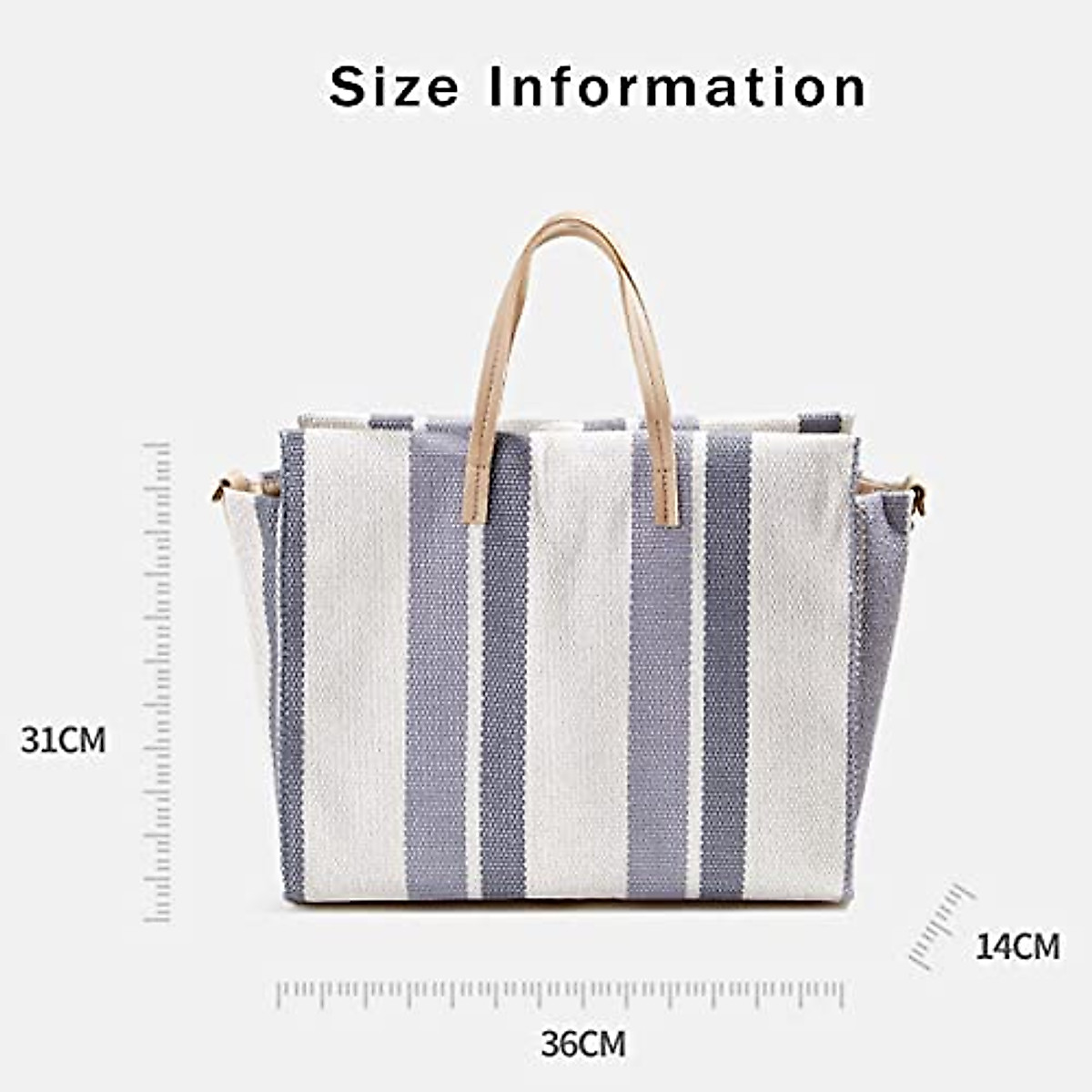 Canvas Tote Bag Women Large Handbag Satchel Shoulder Crossbody Bag Stylish Hobo Bag for Work Travel School
