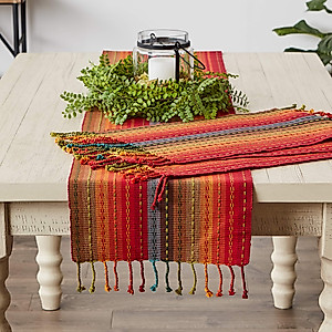 DII Southwest Collection Tabletop, Table Runner, 14x72, Spice