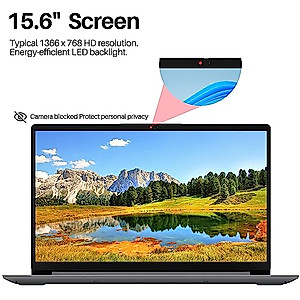 Lenovo IdeaPad 1 Laptop, 15.6" HD Screen, AMD Athlon Silver 7120U Processor, 4GB RAM, 256GB Storage(128GB SSD+128GB MSD), AMD Radeon Graphics, Wi-Fi, Bluetooth, Windows 11 Home in S Mode