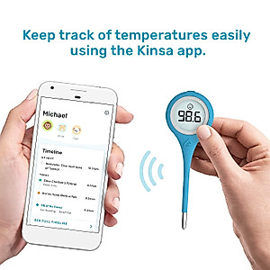 Kinsa Classics Bundle - Smart Ear & QuickCare Digital Smart Thermometers - Take Oral, Rectal, Armpit or Ear Fever Readings