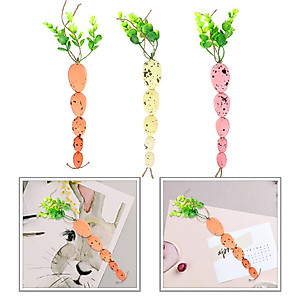 ABOOFAN 6 Pcs Easter Tree Ornaments Easter Ornament Easter Egg Letters for Stockings Foam Easter Egg Spring Easter Decor Easter Decorations Artificial Egg Pendant Household