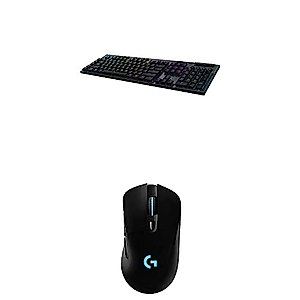 Logitech G915 Mechanical Gaming Keyboard and Logitech G703 Lightspeed Wireless Gaming Mouse Bundle