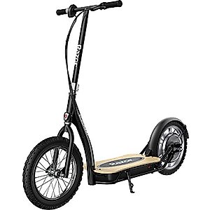 EcoSmart SUP Electric Scooter – 16" Air-Filled Tires, Wide Bamboo Deck, 350w High-Torque Hub-Driven Motor, Up to 15.5 mph & 15.5 Miles Range, Rear-Wheel Drive