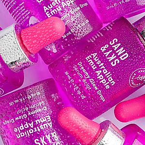 Sand & Sky Australian Glow Berries Dreamy Glow Drops - Bi-Phase Hyaluronic Acid Serum with Vitamin C and Jojoba Oil Facial Serum Face Care