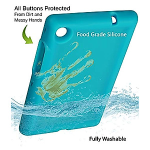 BobjGear Bobj Rugged Tablet Case for Lenovo Tab M8 HD TB-8505FS, TB-8505XS and 3rd Gen TB-8506FS, TB-8506XS Kid Friendly (Terrific Turquoise)