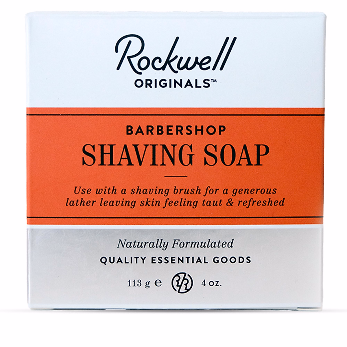 Rockwell Babershop Shaving Soap | Formulated with Shea Butter, Coconut Oil & Wheat Protein for Smooth & Soothing Wet Shave | Ideal for Sensitive Skin & Thick Beards