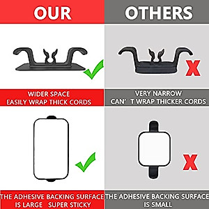 6PCS Cord Organizer for Appliances, Enhanced Design & Stronger Stickiness Cord Holder Cord Wrapper, Kitchen Appliance Cord Winder Stick on Stand Mixer, Coffee Maker, Air Fryer(Free 5PCS Cable Ties)