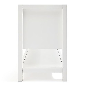 ARIEL Magnolia 60" Double Sink Base Cabinet in White