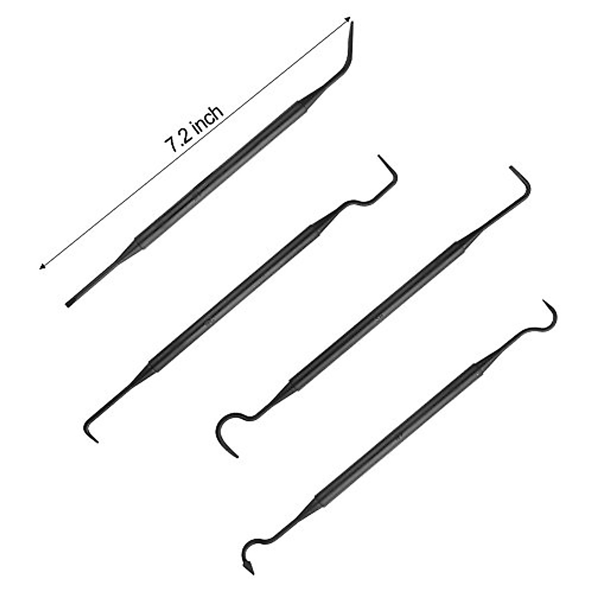 Accmor Gun Cleaning Tools Kit, Universal Gun Cleaner Set Including 4 Pcs Double-Ended Brass Steel Nylon Bristle Gun Cleaning Brushes & 4 Pcs Polymer Gun Cleaning Picks