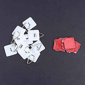 10 Pieces Invisible Adhesive Plate Hanger Set Vertical Plate Holders for The Wall Dish Hook Portable Self-Adhesive Wall Plate Holder