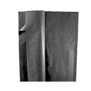 Iconikal Gift Wrapping Tissue Paper, Black, 20 x 20-Inches, 75-Sheets