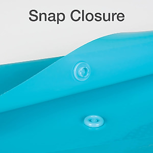 Oxford Plastic Expanding Files, 8 Pack of 5 Pocket File Organizers with 4 Tabs and Snap Closure, Letter Size Paper, 2 Black, 3 Blue, 3 Green (52005)