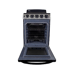 20" Electric Range, Coil Elements,Glass Door Window,Push & Turn Knobs