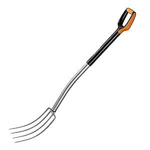 Fiskars 1003687 Xact, Compost Fork 120 cm, Silver