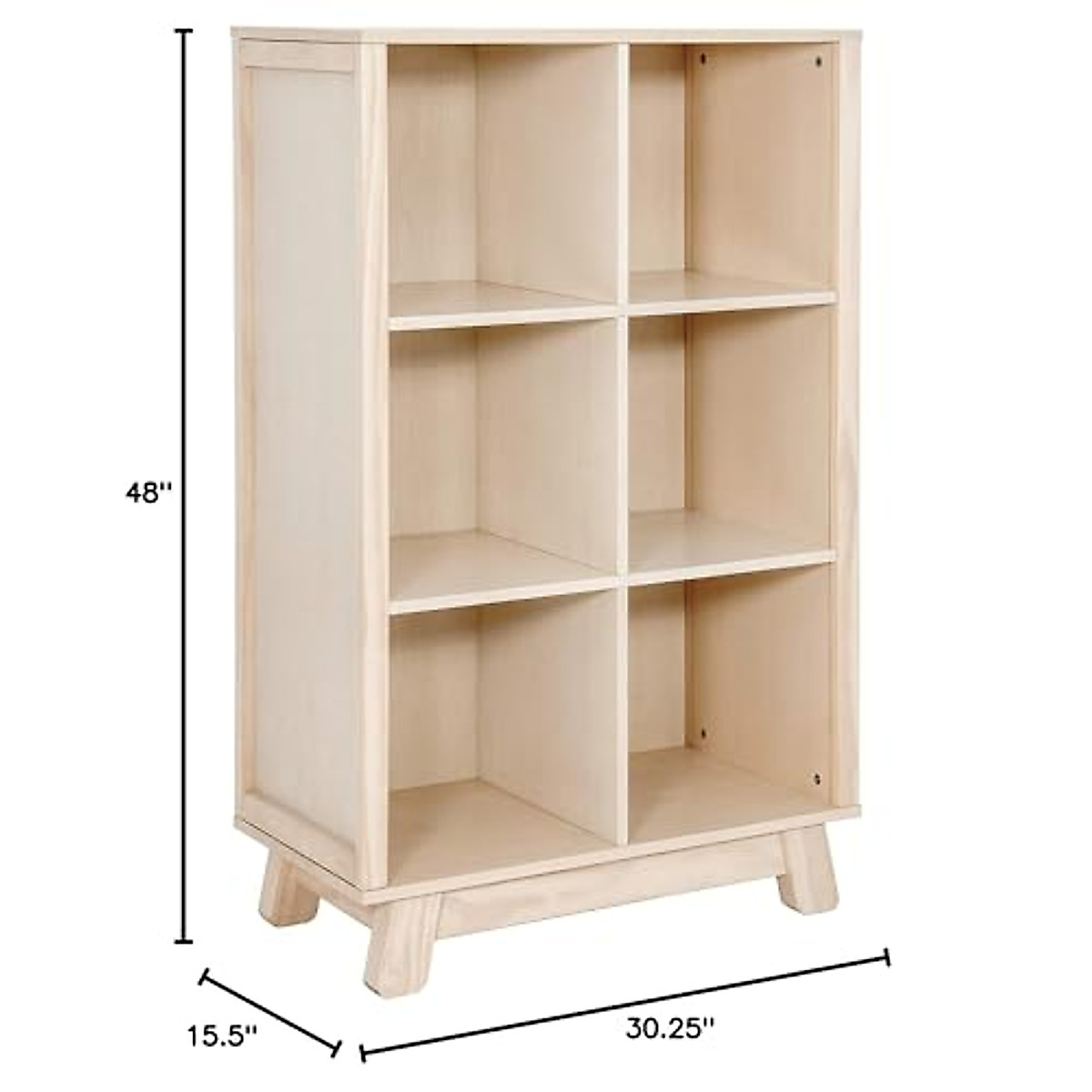 Babyletto Hudson Cubby Bookcase in Washed Natural