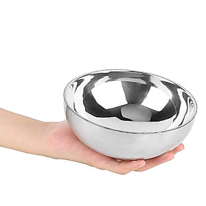34 Oz/ 1000ml Stainless Steel Mixing Bowls Double Wall Serving Bowl Insulated Cereal Bowl Salad Bowl Stainless Steel Bowl Stainless Steel Water Bowl