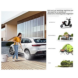 350W 30Bar Electric Pressure Washer 3.2L/min Cordless Pressure Washer Gun 2.8kg Portable Washer Power Washer Jet Washer with Adjustable Nozzle Accessories for Garden, Car, Patio, Yard, Driveways