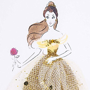 Hallmark Signature Birthday Card for Women (Disney Belle), WHITE (799RZH1058)