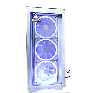 Gaming Desktop - Liquid Cooled Intel Core i7 11700F 3.6GHz 8-Core Processor, 16GB DDR4 Memory, GeForce RTX 3060ti 8GB GDDR6 Graphics, 1 TB SSD, WiFi, Windows 11 Home 64-bit, White.