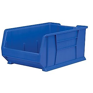Akro-Mils 30289 Super-Size AkroBin Heavy Duty Stackable Storage Bin Plastic Container, (24-Inch L x 18-Inch W x 12-Inch H), Blue, (1-Pack)
