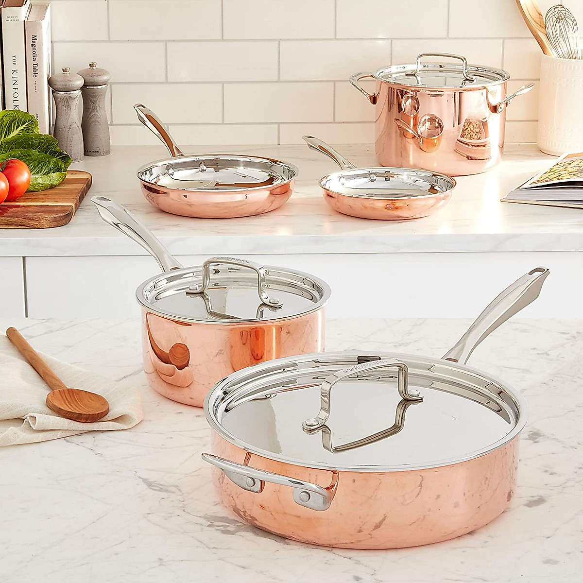 Cuisinart - CTPP-8 Cuisinart Copper Collection Cookware Set, Medium