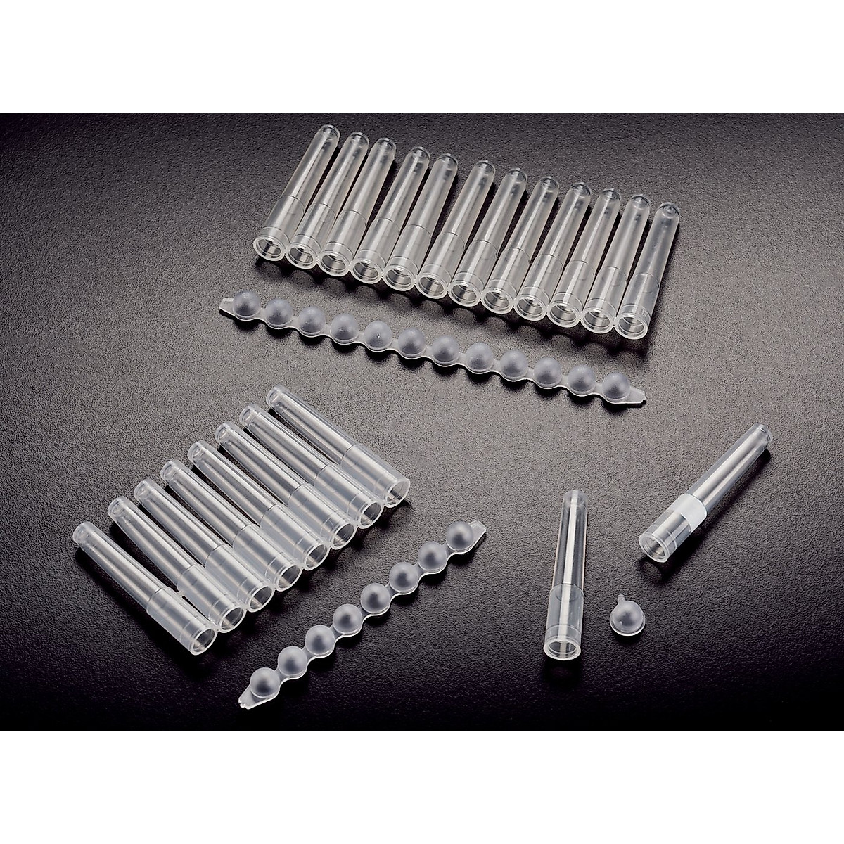 Simport Biotube T100-25 Polypropylene Strips of 8 Tubes, without Writing Surface, Non Sterile (Case of 600)