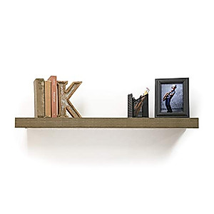 InPlace Shelving Lewis Hyman 9602042E Floating Shelf with Invisible Brackets, 47.24", Gray Oak