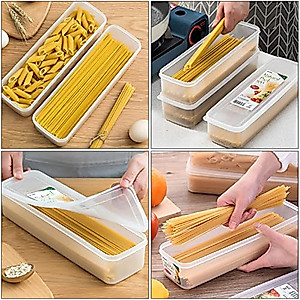 Cabilock Storage Drawers Storage Drawers 2pcs Pasta Container Spaghetti Noodle Storage Spaghetti Keeper Box Kitchen Pantry Storage Noodle Storage Container Spaghetti Noodles Spaghetti Noodles