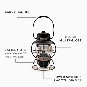 Barebones Railroad Lantern, Antique Bronze