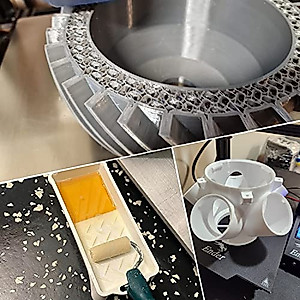 NAGA ABS 3D Printer Filament 1.75mm, High Toughness & High Hardness ABS Filament, 1kg Spool(2.2lbs), Dimensional Accuracy +/- 0.03 mm (Black)