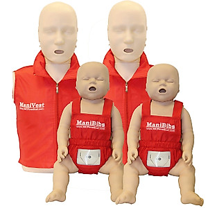 MCR Medical PRESTAN Adult and Infant CPR Manikin Kit with Feedback, Prestan UltraTrainer, and MCR Accessories