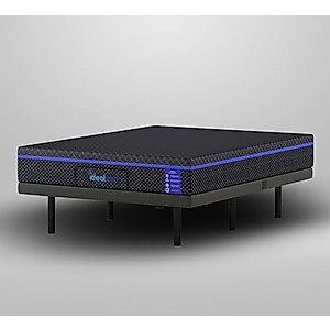 iDealBed G4 Nova Luxury Memory Foam Mattress + 4i Custom Adjustable Bed, Pressure Relief Support, Cooling Temp Regulation, Advanced Silent Operation, Massage (Nova Firm, King)
