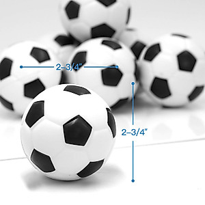 Novelty Place Squeezable Stress Soccers - Pack of 12, Excellent Anti-Stress Balls for Tension Relief, Relaxation Gadgets, Fidget Toys, Party Favors, Ball Games, Carnival Prizes(Diameter 2-3/4")